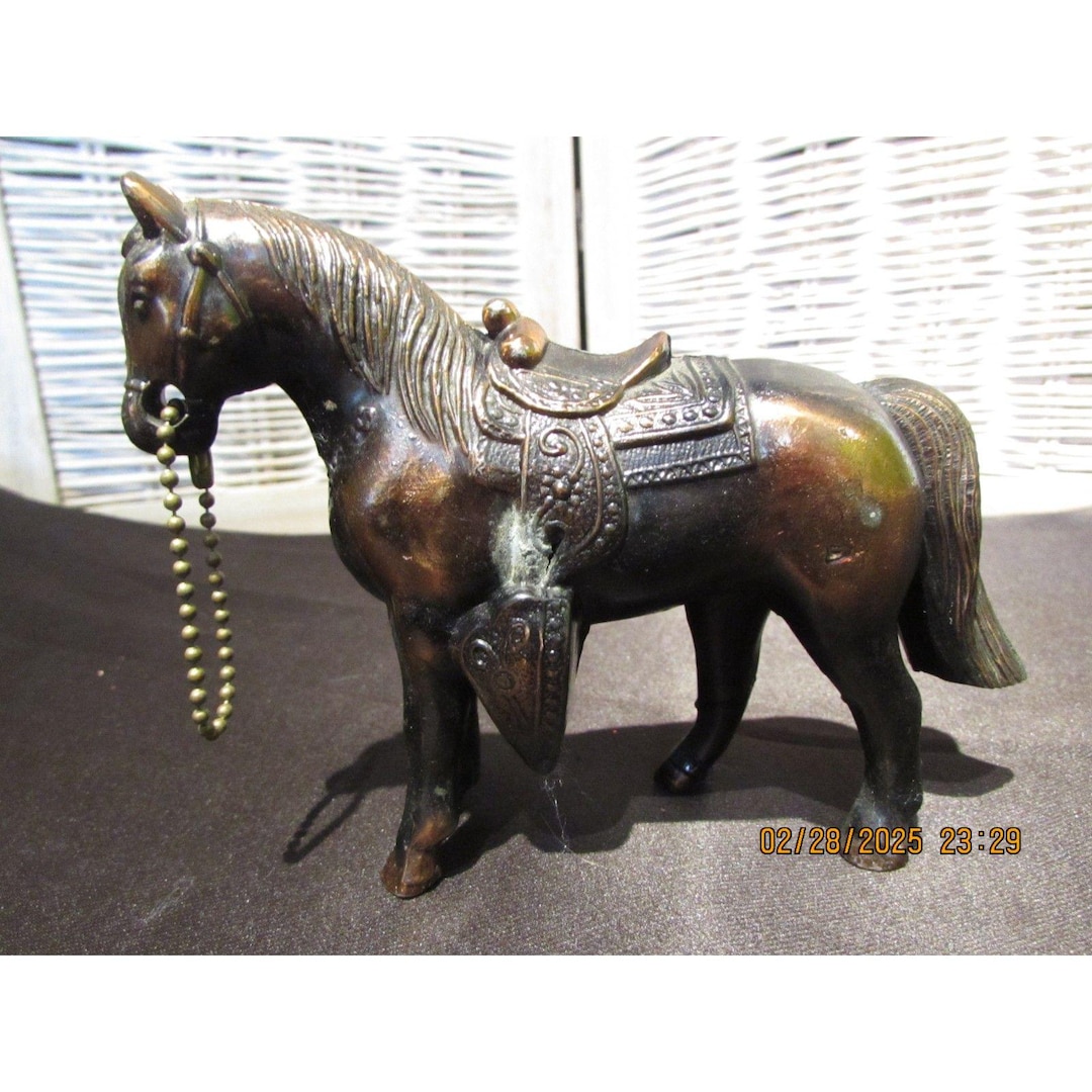 Vintage 1950's Carnival Copper Tone Horse Pony Saddle Stirrups Chain - Etsy