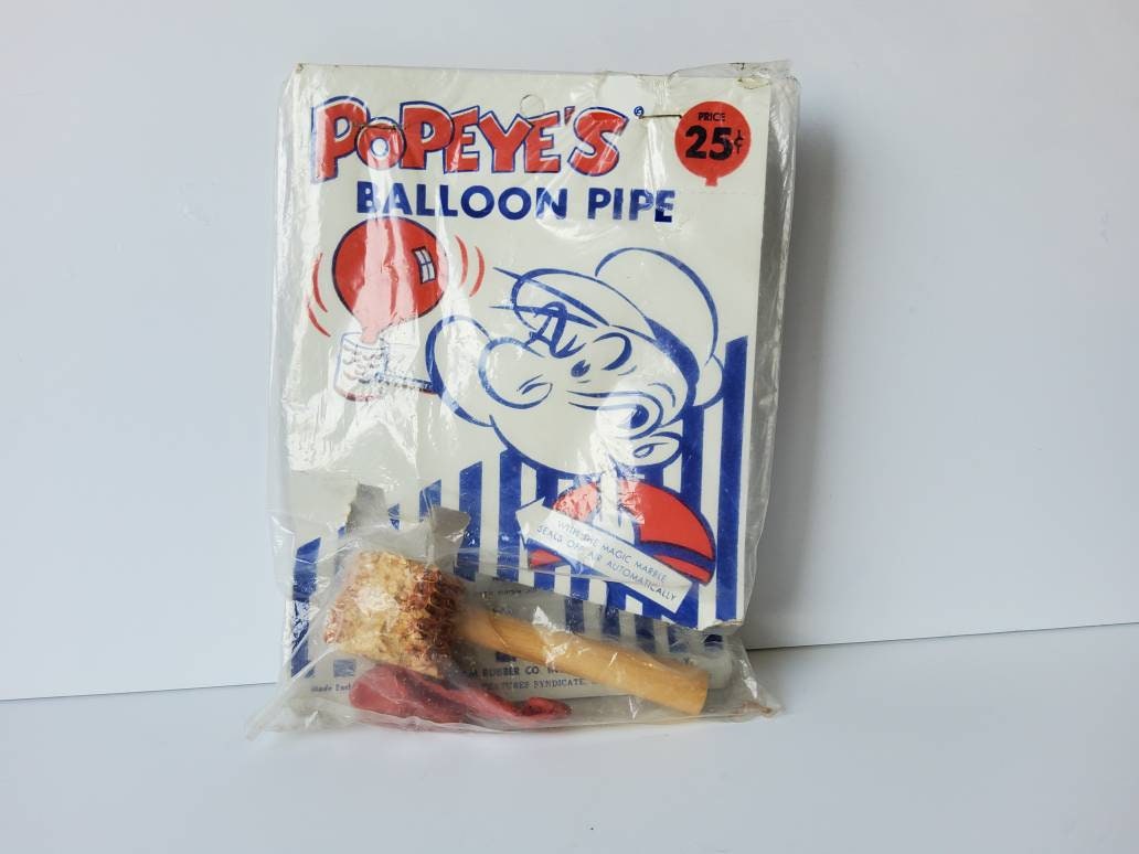 Popeye Balloon Pipe (1957) by Van Dam Rubber Company - Etsy