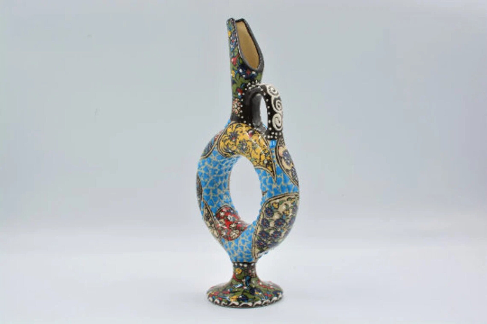 12 '' Perforated Vase, Hittite Art, Turkish Pottery, Collectible Vase ...