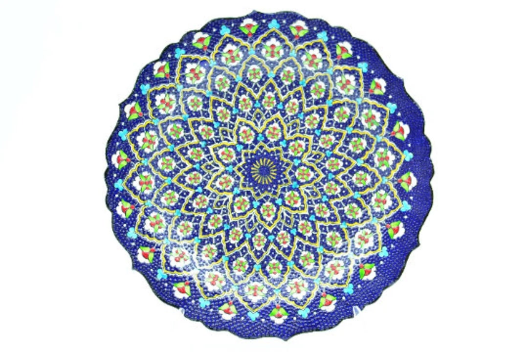 12'' Ceramic Colorful Turkish Tile Work Wall Hanging Plate for Home ...