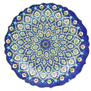 12'' Ceramic Colorful Turkish Tile Work Wall Hanging Plate for Home ...