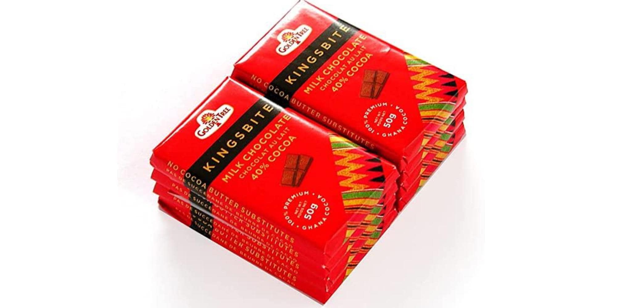 20 X 50g Golden Tree Milk Chocolate Kingsbite - 40% Ghana Cocoa - Etsy