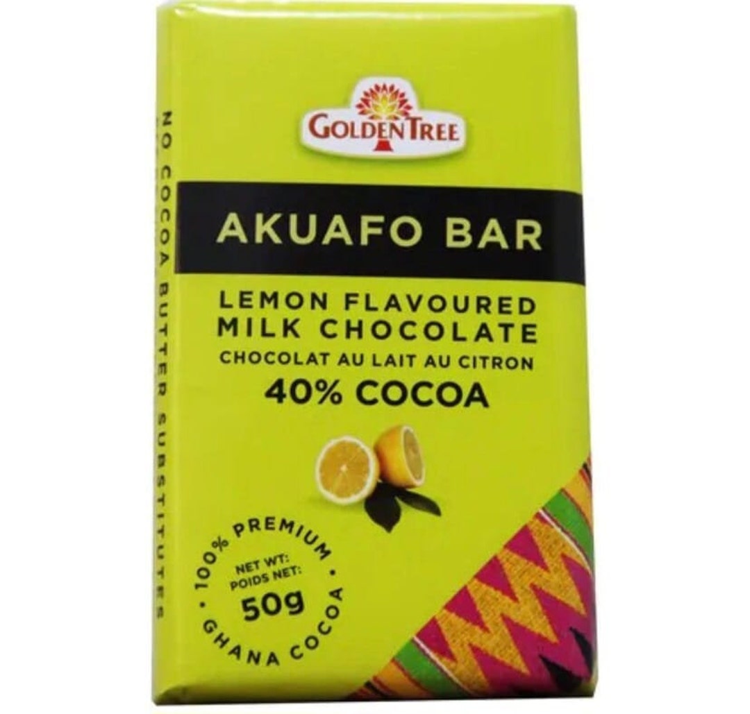 Akuafo Bar Lemon Flavoured Milk Chocolate/ Oranco Flavoured Milk ...