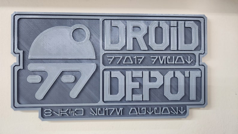 Droid Depot Inspired 3D Printed Sign Disneyland Disney World Galaxy's ...