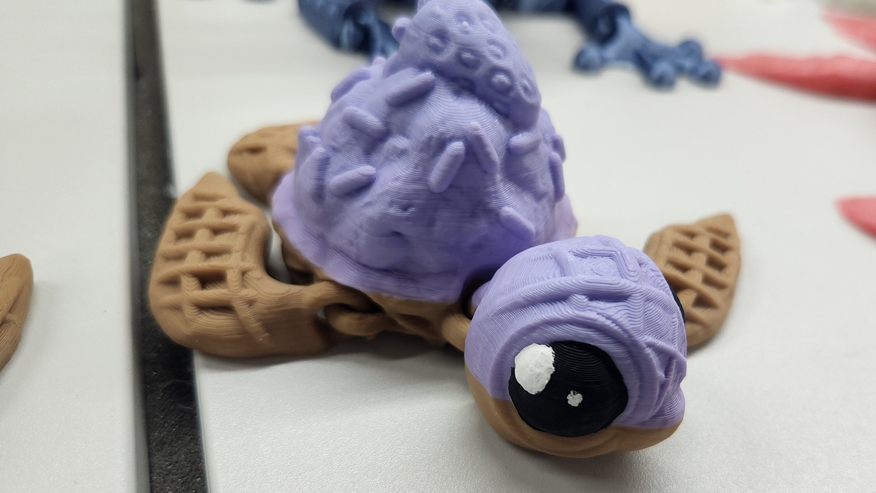 3D Printed Flexi Dessurtle Flexible Dessert Turtle - Etsy