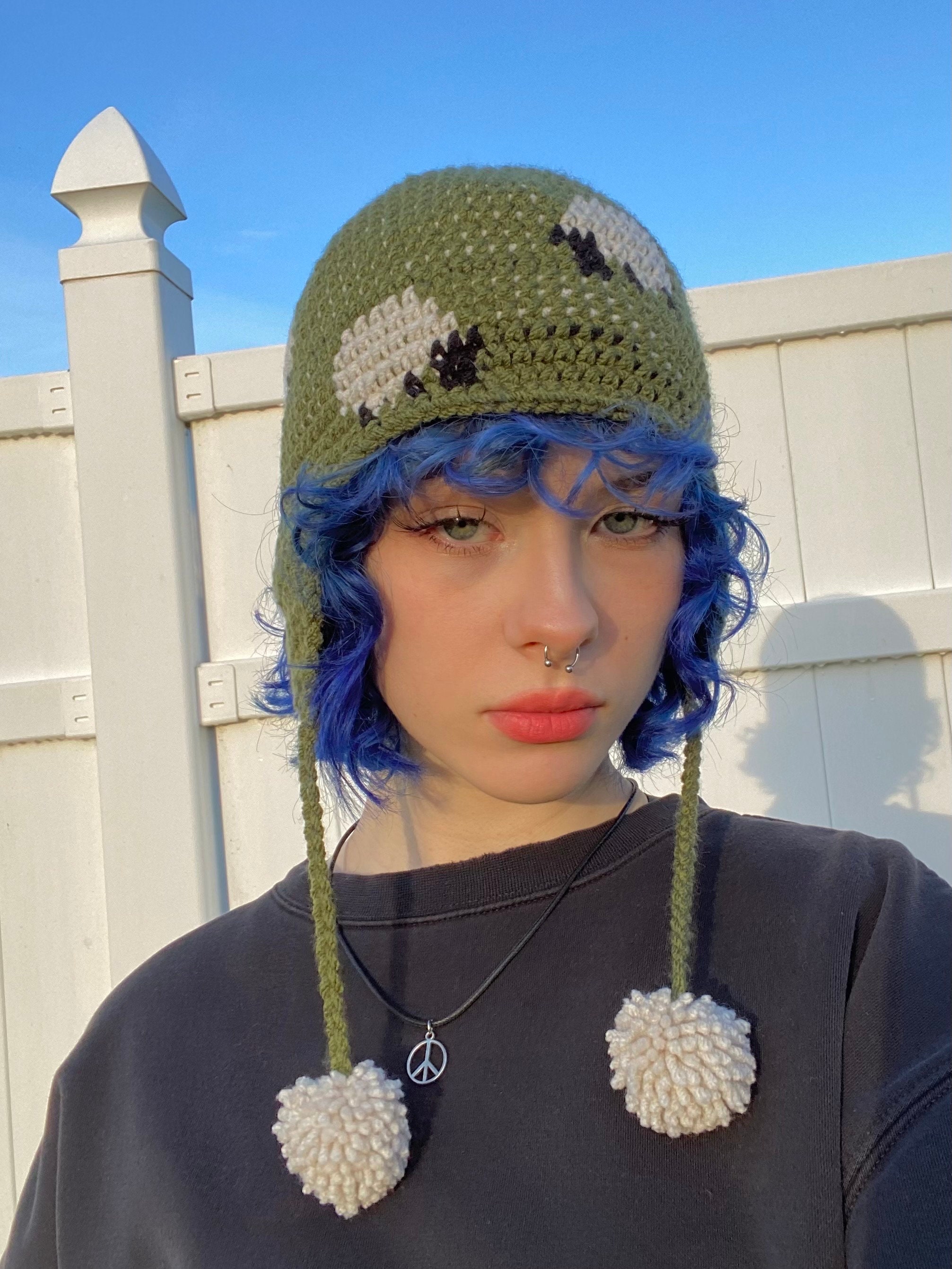 PATTERN Grazing Sheep Field Crochet Ear Flap Pompom Hat - Etsy