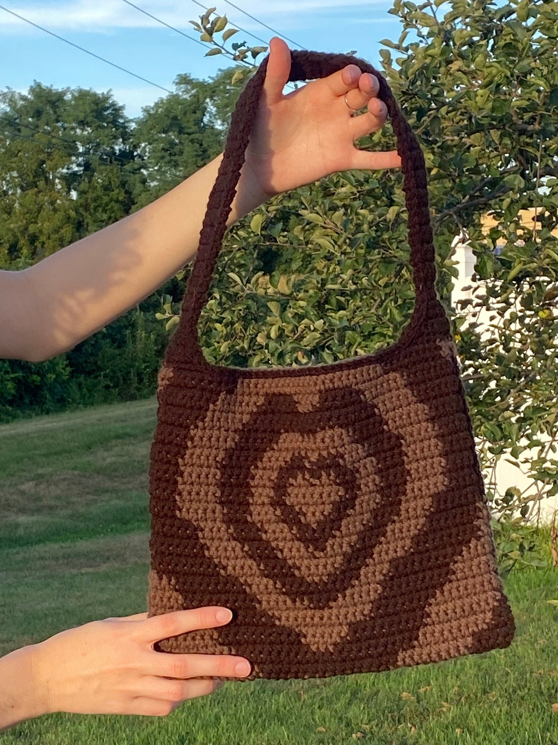 PATTERN Crochet Heart Purse - Etsy