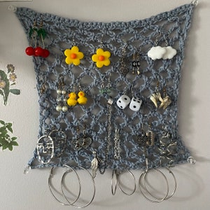 Jewelry Holders Crochet Handmade Cotton Mesh Earring Hangings - Etsy