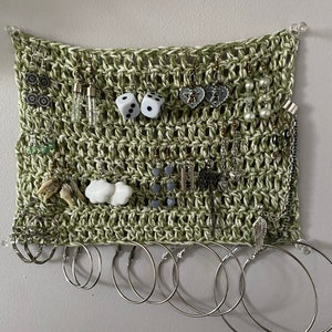 PATTERN 4-in-1 Crochet Earring Mesh Netted Jewelry Holders Four Styles ...