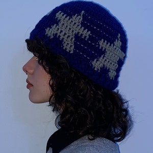 PATTERN Crochet Star Beanie Hat - Etsy