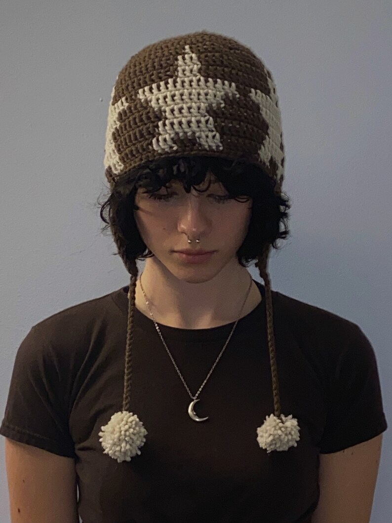 PATTERN Crochet Ear Flap Star Hat - Etsy UK