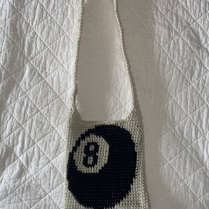 Hand Bag Eight Ball Design Crocheted Knit Purse Tote - Etsy