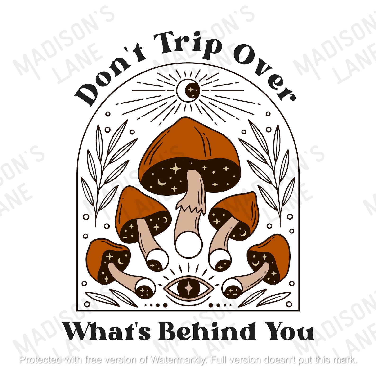Don't Trip Over What's Behind You Art Graphic Print - Etsy