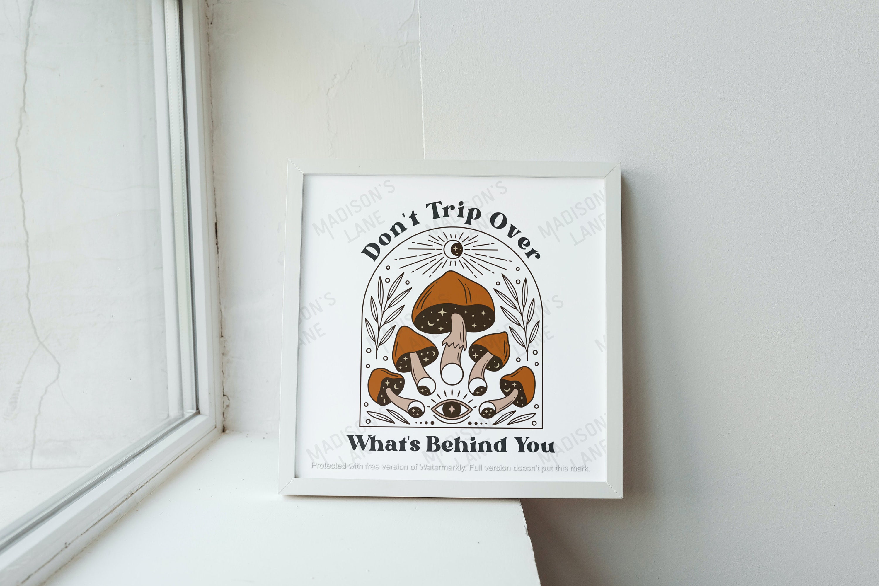 Don't Trip Over What's Behind You Art Graphic Print - Etsy