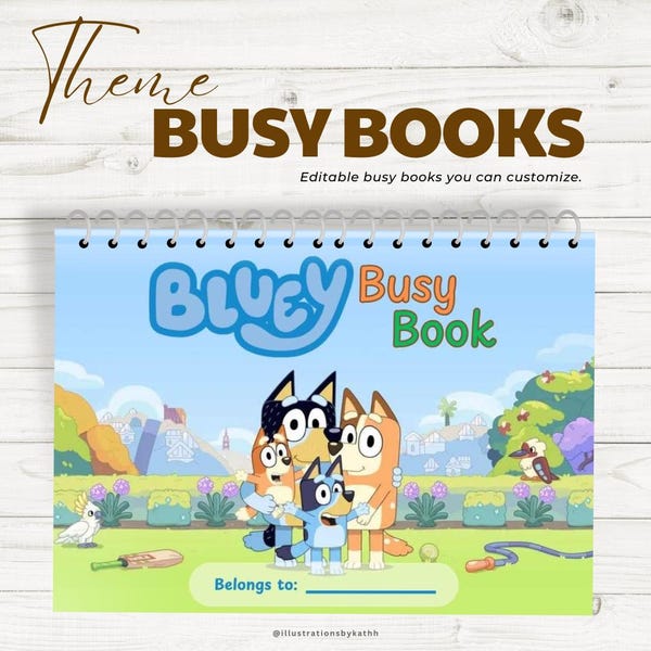 Bluey Busy Activity - Etsy