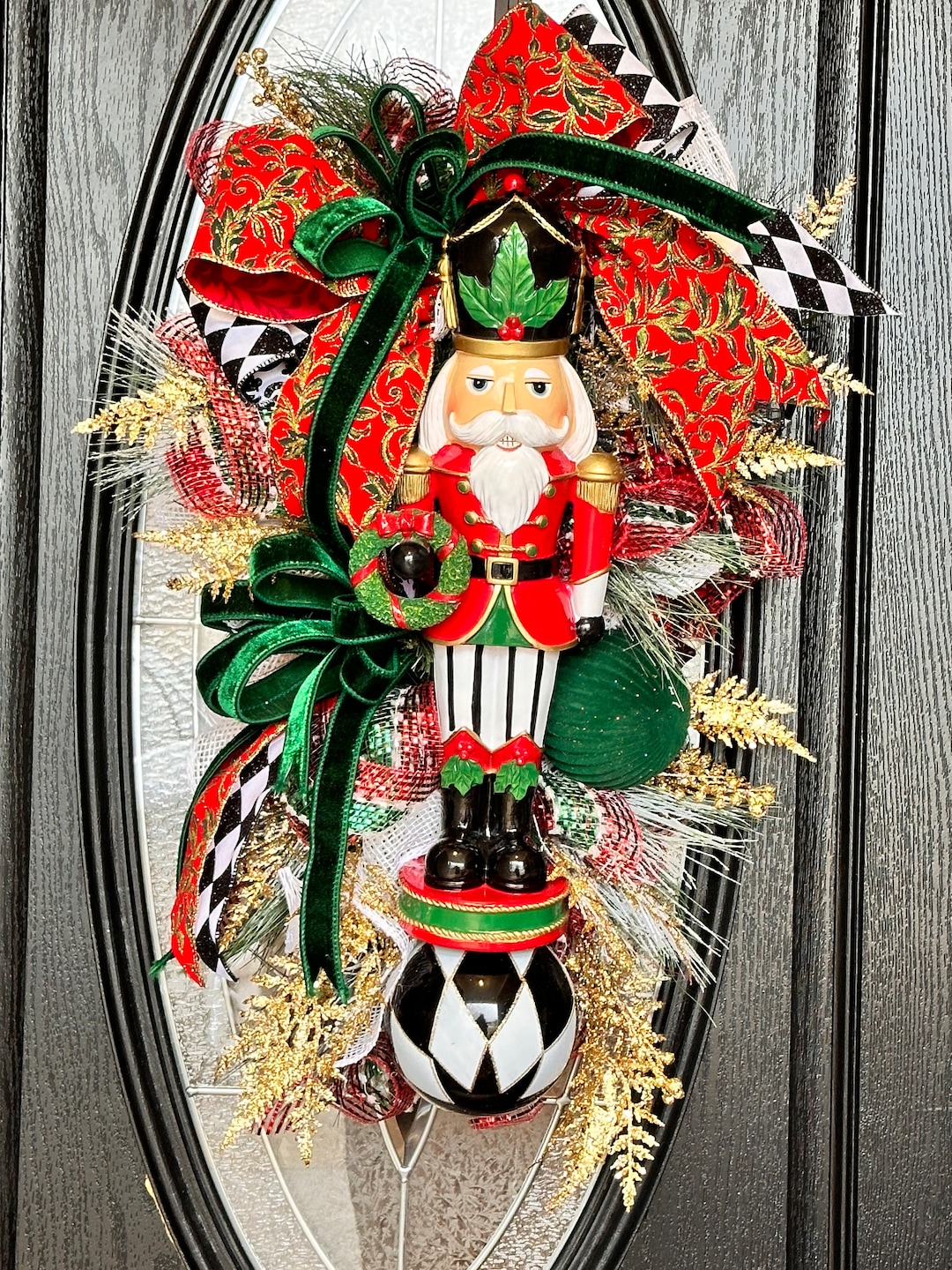 Christmas Nutcracker Wreath, Christmas Decor, Unique Gift, Nutcracker ...