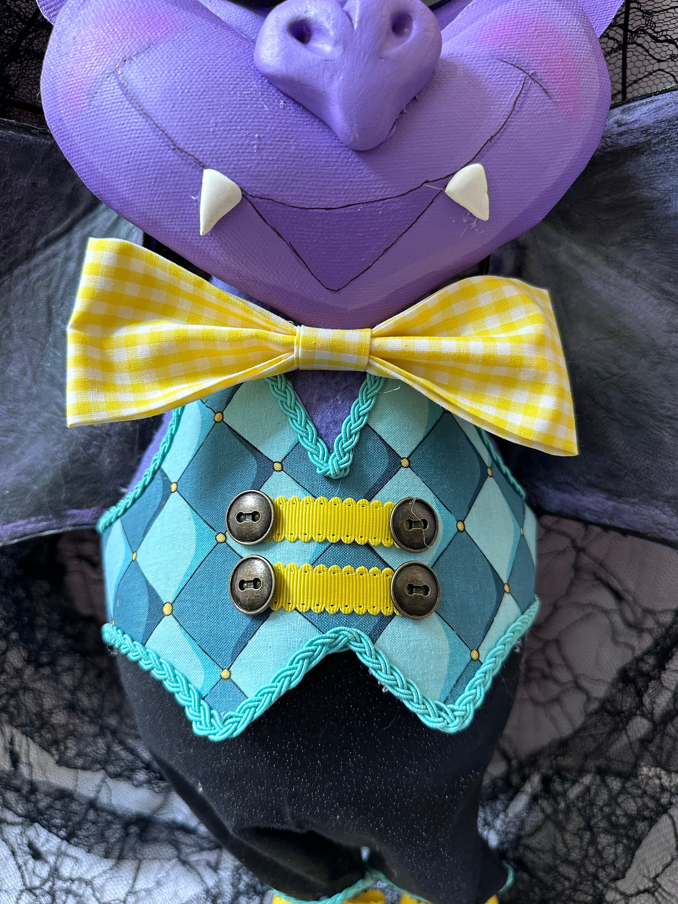 Boomerang the Bat, Bat Wreath Attachment, Halloween Wreath Attachment ...