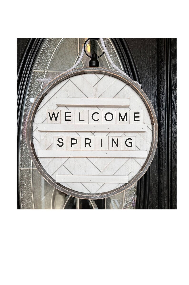 Reversable Welcome Sign for Front Door With Scrabble Tiles - Etsy