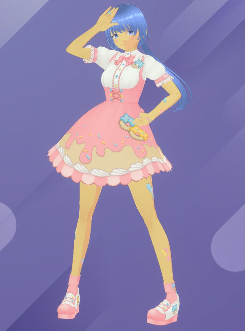 Premade Vtuber 3D Model / .VRM Format / Vroid Model Commission - Etsy ...