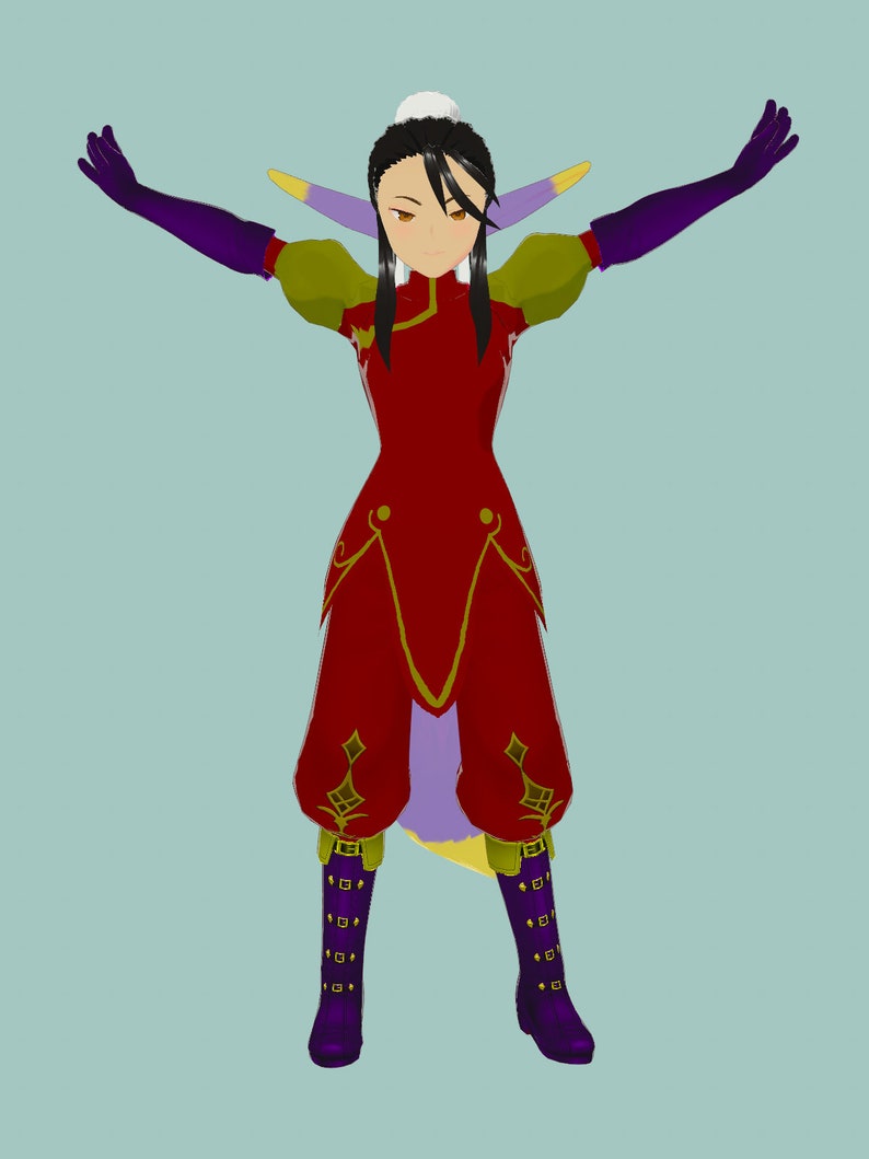 Premade Vtuber 3D Model / .VRM Format / Vroid Model Commission - Etsy ...