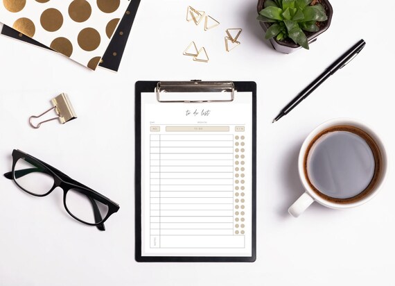 Printable to Do List Ipad Goodnote Notability Digital - Etsy
