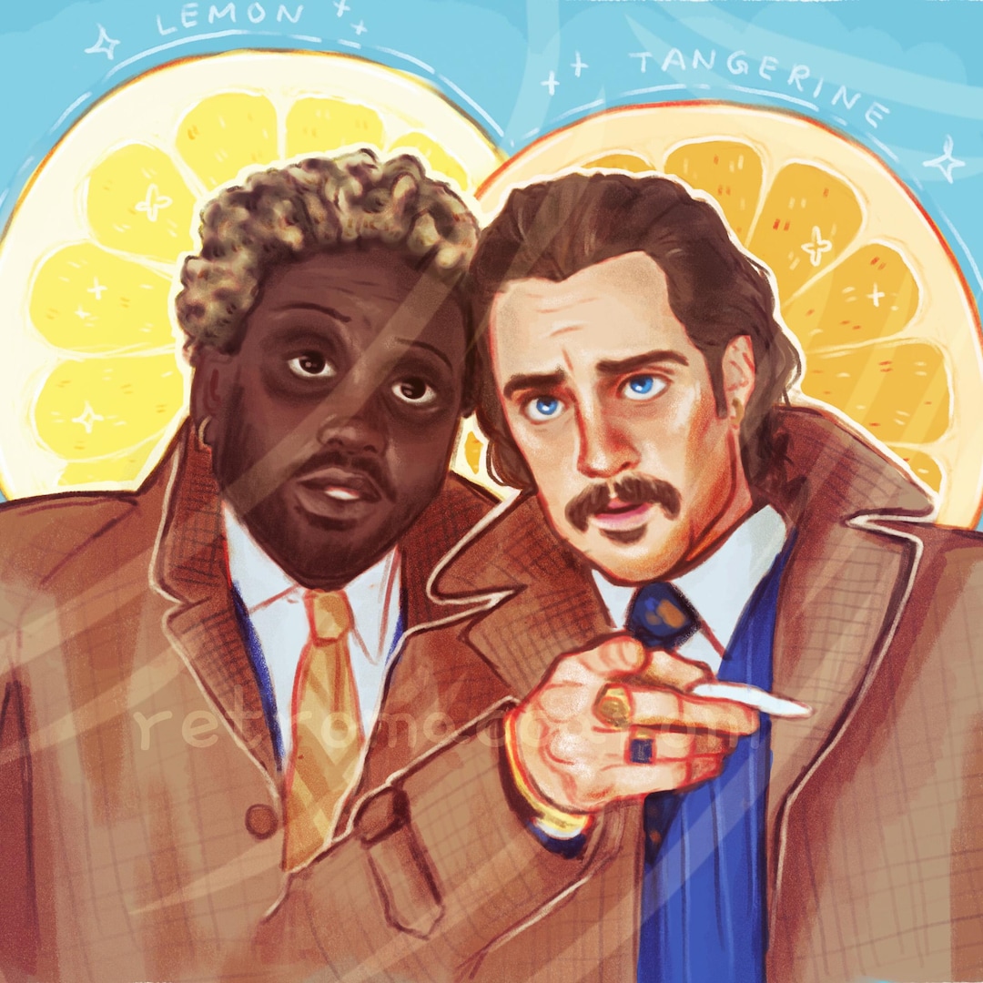 Lemon & Tangerine Art Print Bullet Train Fanart - Etsy