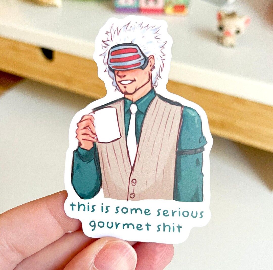 Ace Attorney Godot Coffee Inspired Sticker Phoenix Wright Matte ...