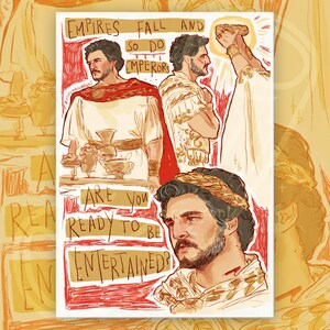 Marcus Acacius Pedro Pascal Gladiator Print - Etsy