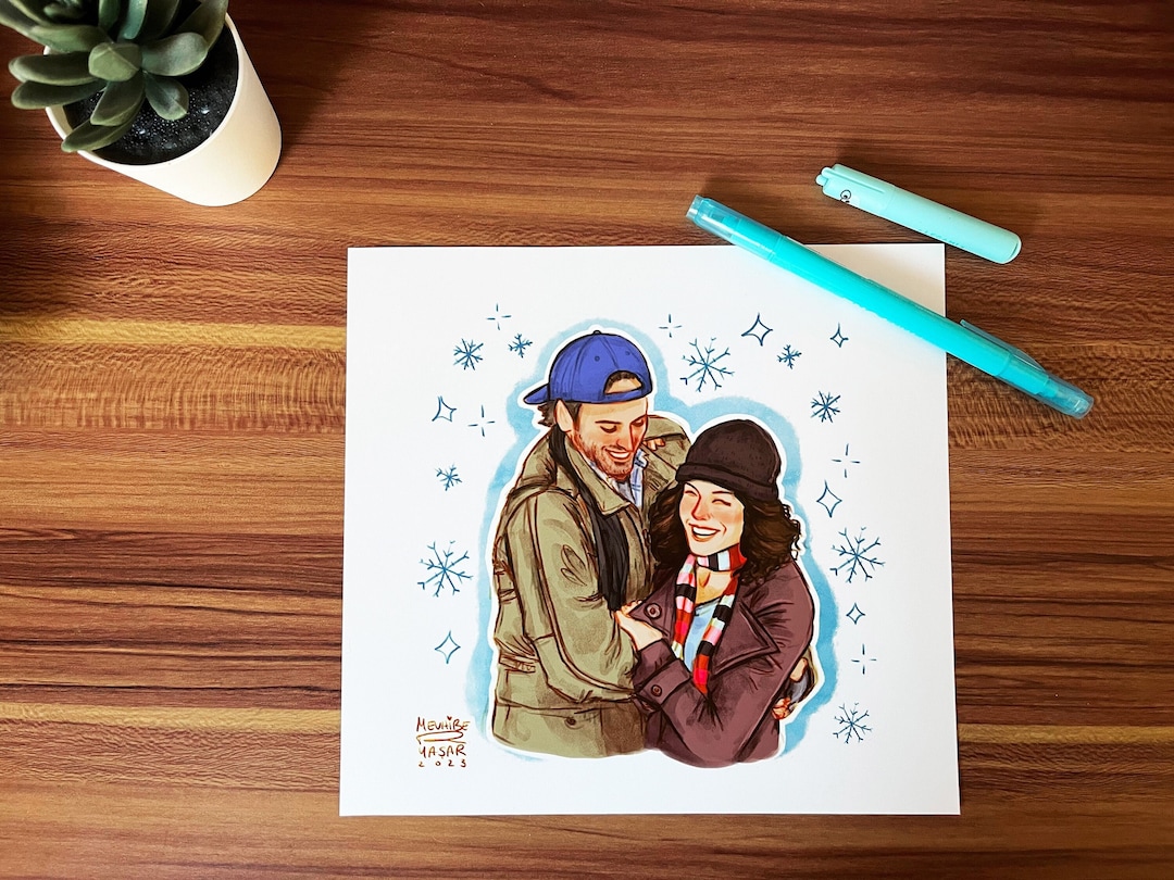 Gilmore Girls Print Luke Danes & Lorelai Gilmore Gilmore Girls Stars ...