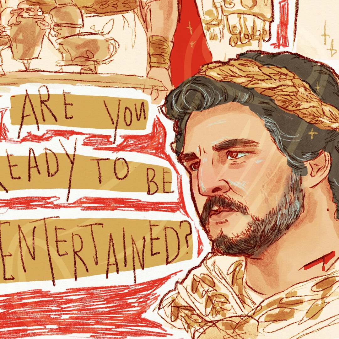 Marcus Acacius Pedro Pascal Gladiator Print - Etsy