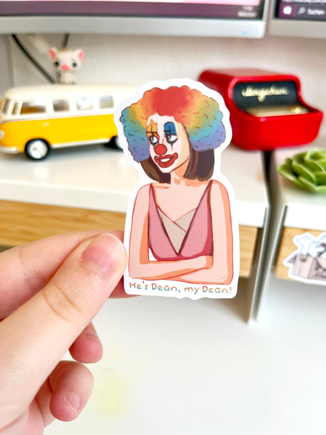 Clown Rory Gilmore Dean Sticker | Gilmore Girls Sticker Stars Hollow ...