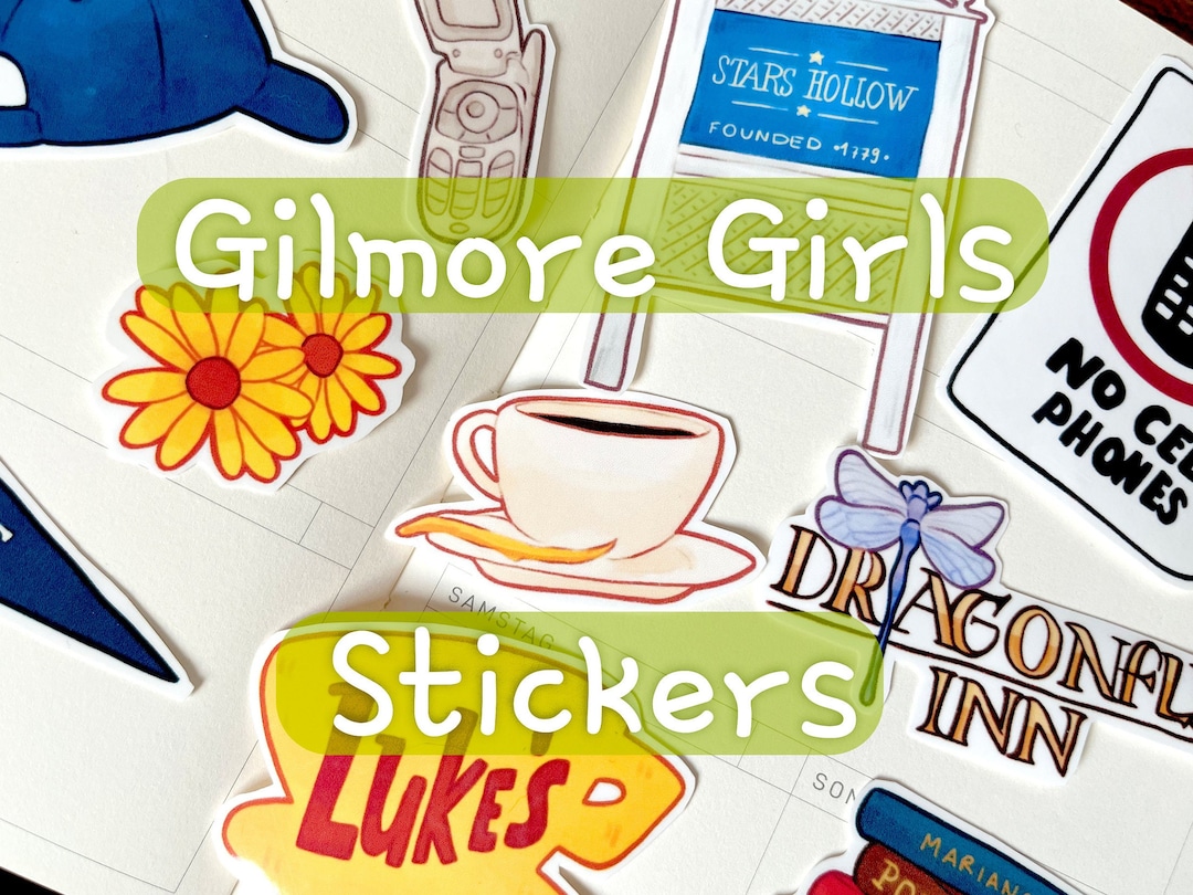 Gilmore Girls Inspired Stickers Luke's Diner Stars Hollow Glossy ...