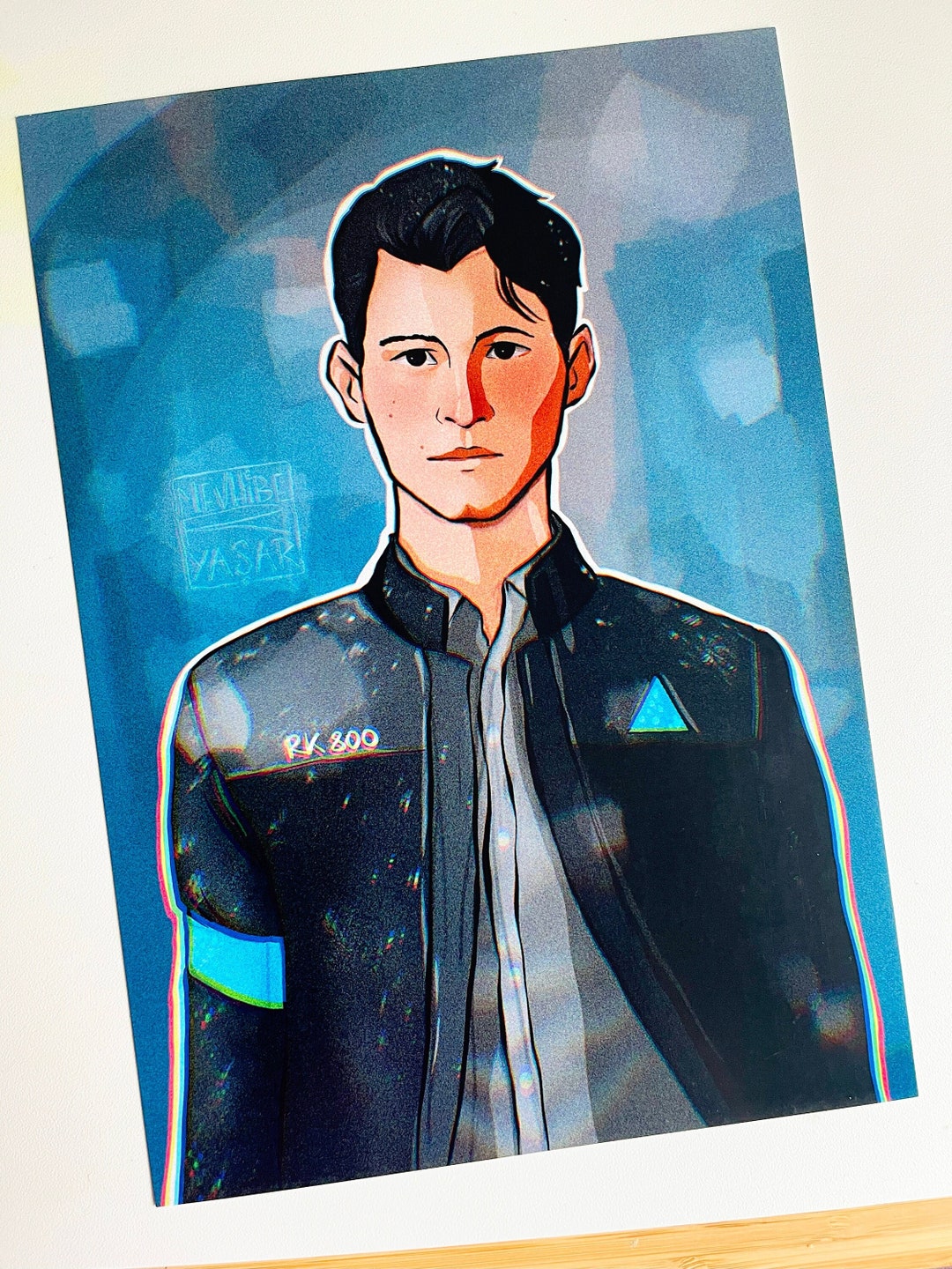 DBH Connor RK800 DBH Fanart Portrait Print - Etsy