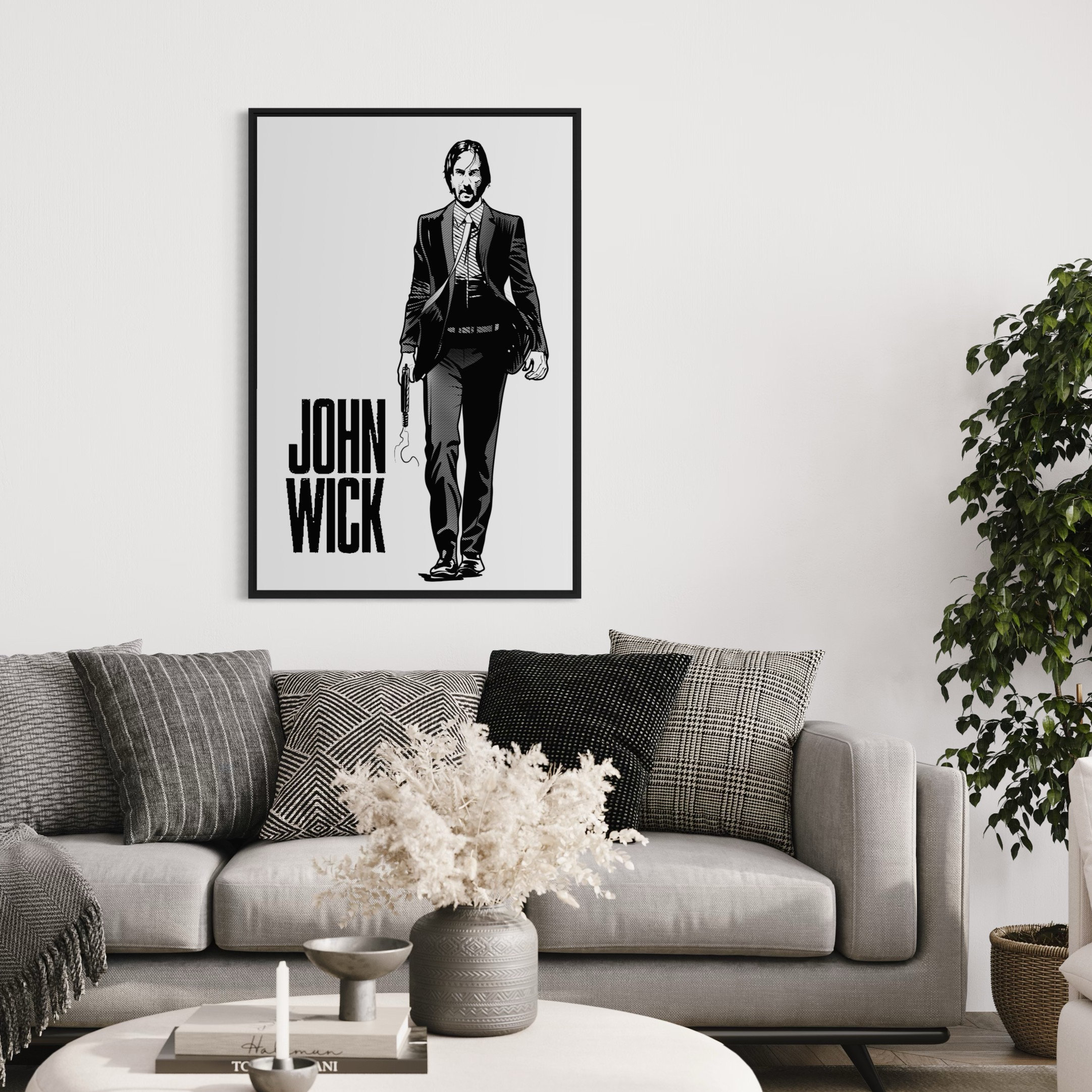 John Wick Art // Keanu Reeves John Wick Movie Poster