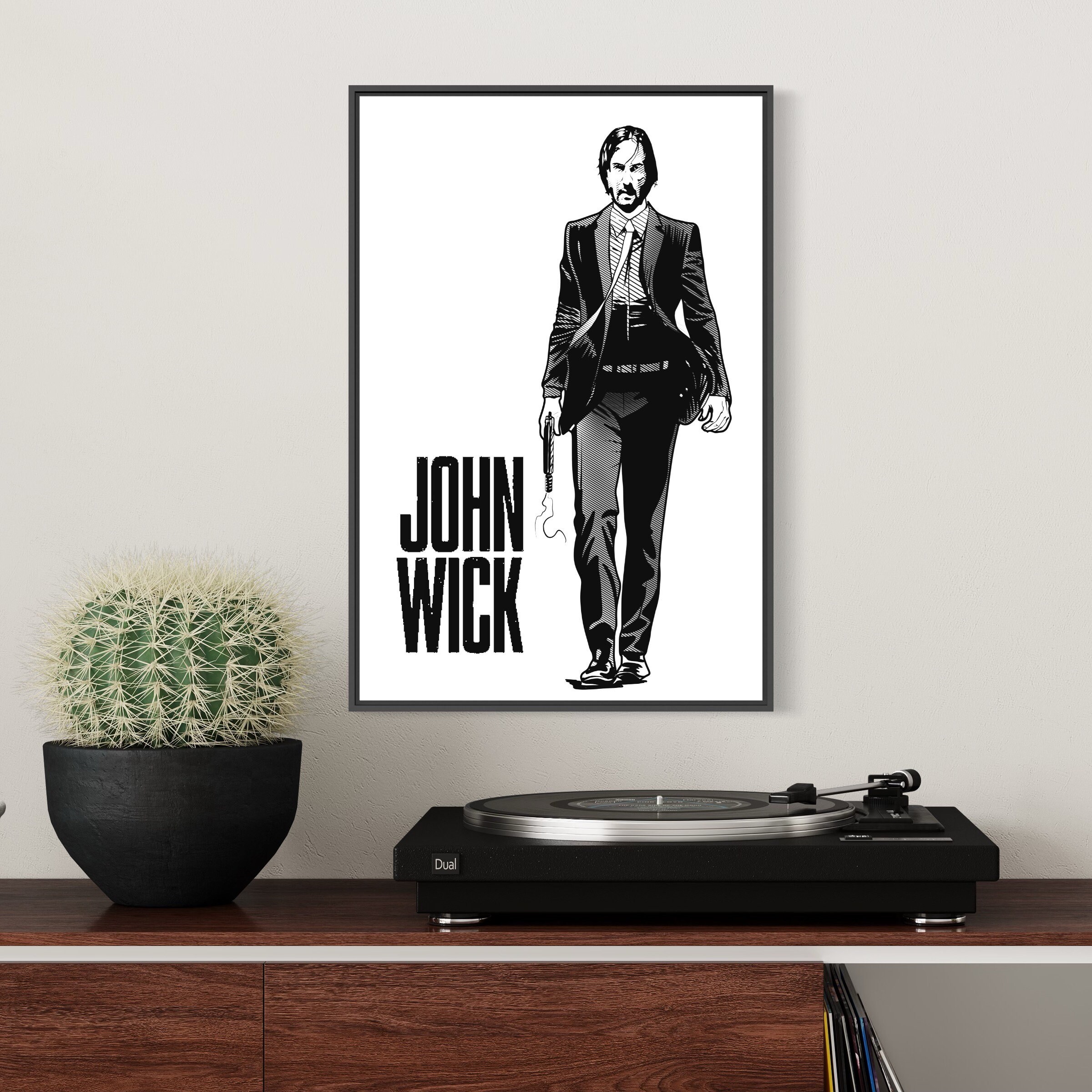 John Wick Art // Keanu Reeves John Wick Movie Poster