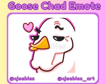 Duck Giga Chad Twitch Emote, Goose, Strong Buff Emoji, Power Up, Yes ...