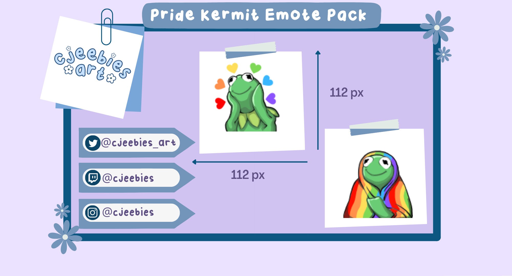 Kermit Pride Emote Pack 2 TWITCH DISCORD EMOTES - Etsy Australia