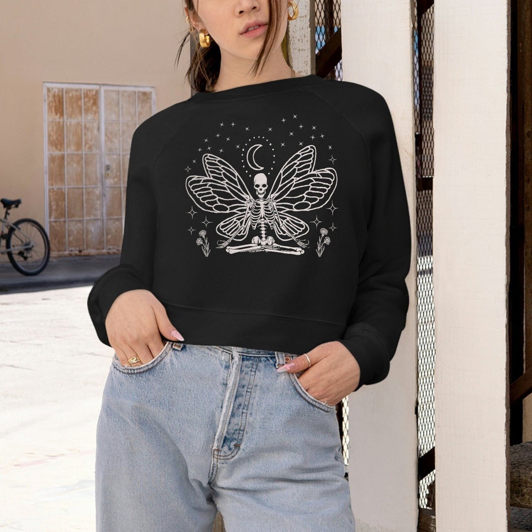 Fairygrunge Cropped Sweater Fairycore Sweatshirt Fairy Grunge - Etsy