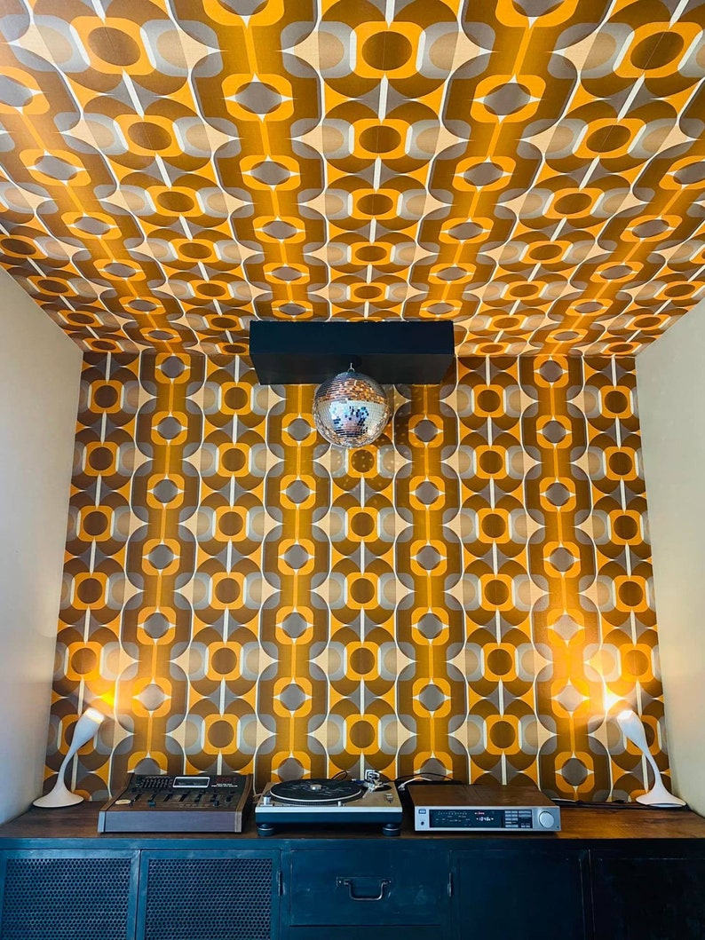 Vintage Wallpaper Disco Boho Home Decor Sold per Full Roll - Etsy
