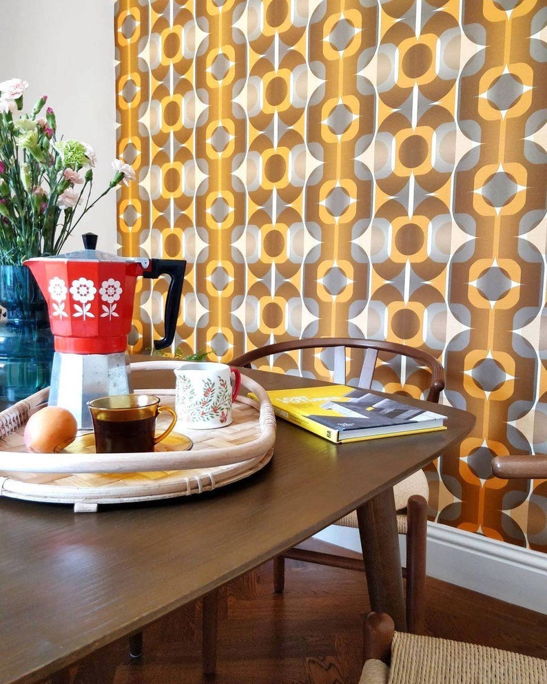 Vintage Wallpaper Disco Boho Home Decor Sold per Full Roll - Etsy