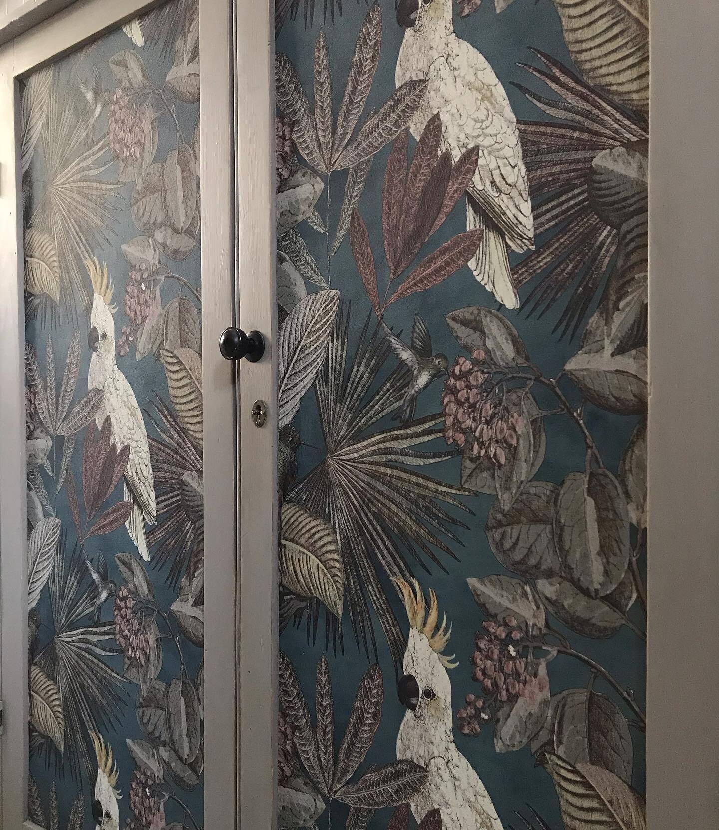 Vintage Wallpaper Jungle Parrots Boho Home Decor Sold per Full - Etsy