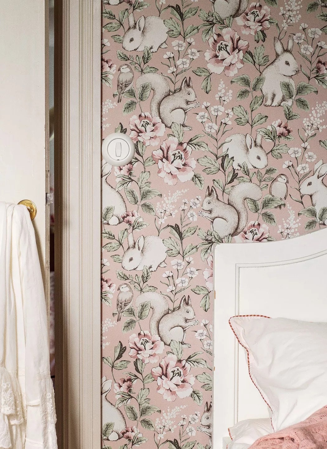 Vintage Wallpaper Rabbits Boho Home Decor Sold per Full Roll - Etsy