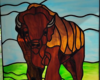 Stained Glass Buffalo - Etsy
