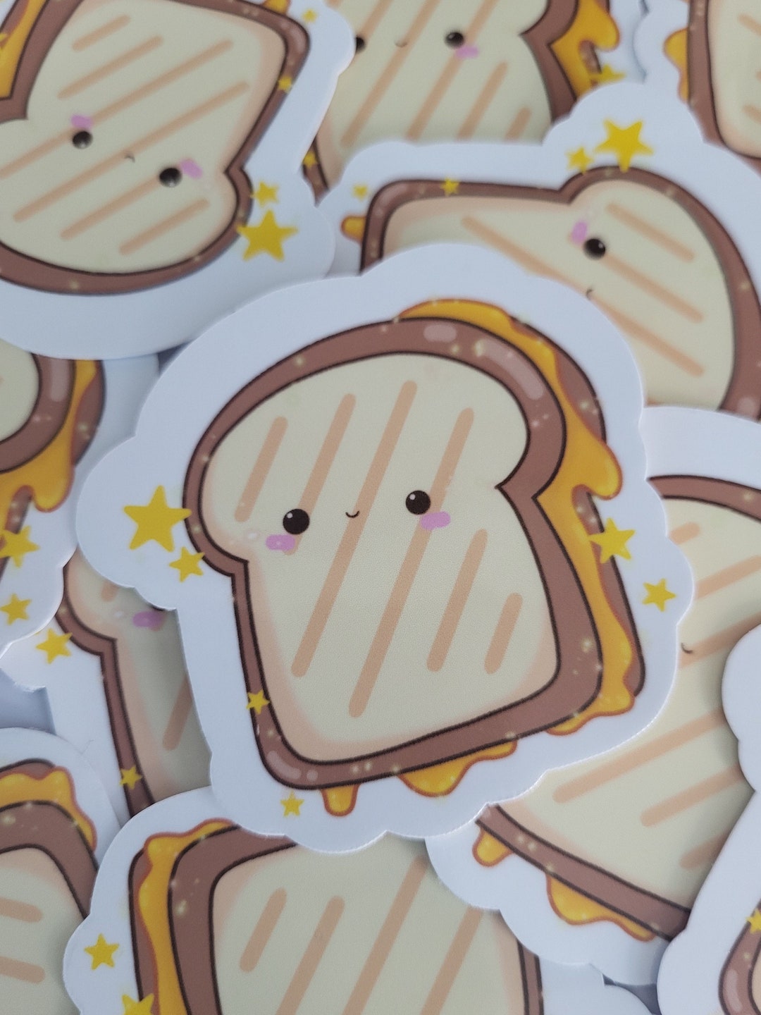 Kawaii Grilled Cheese Sticker Cheese Sticker Cheese Lover - Etsy