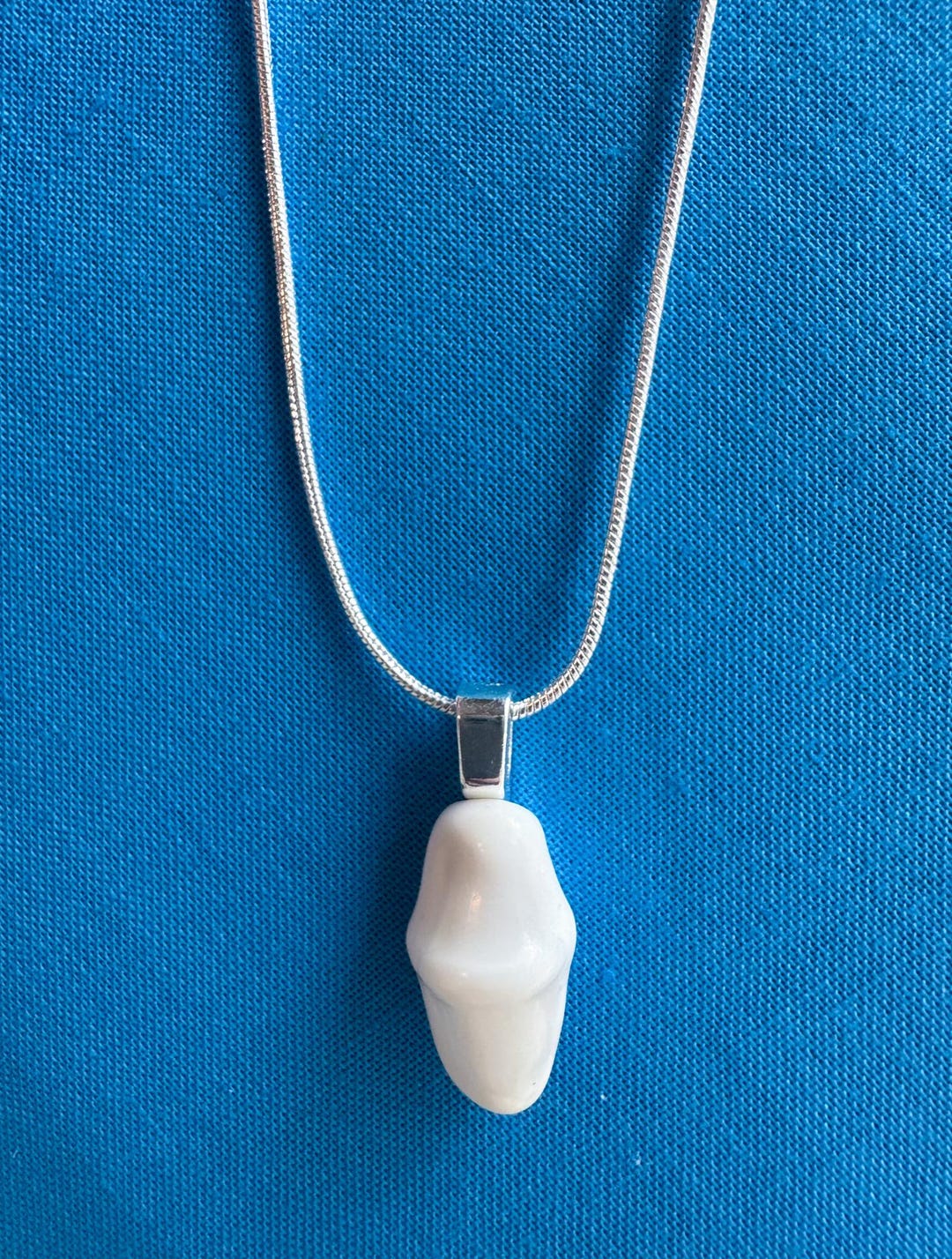 Rare Shell, Handmade Seashell Pendant Necklace With Silver Chain ...