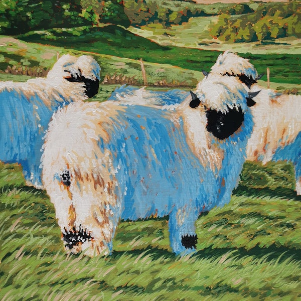 Sheep Painting - Etsy