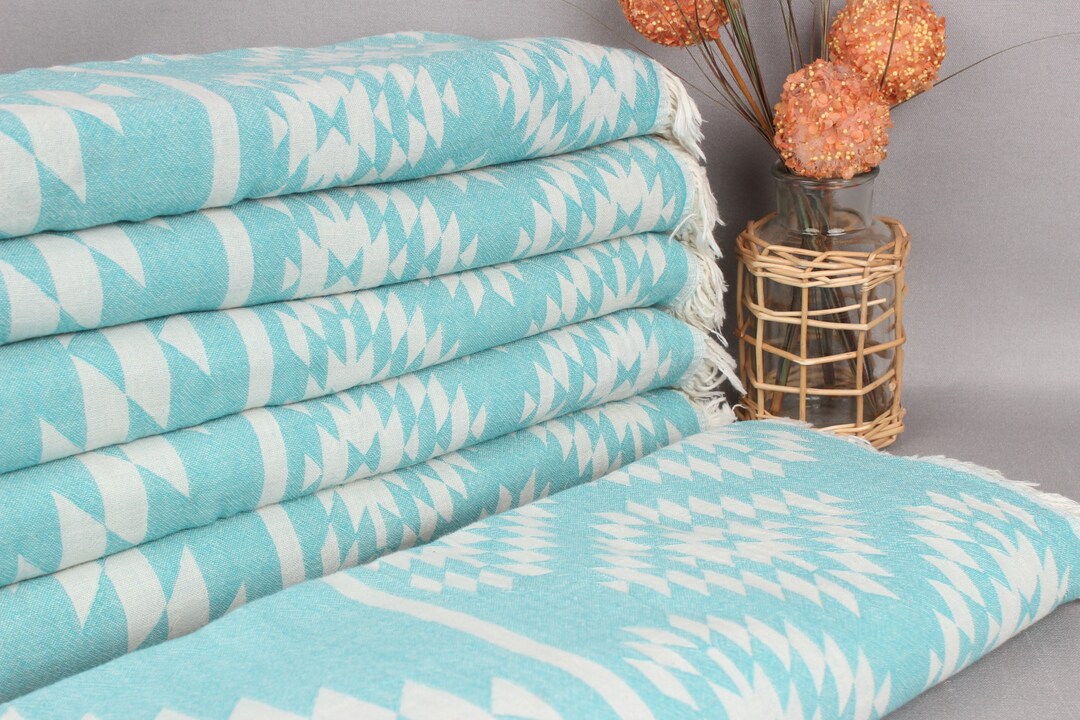 Bedcover, Picnic Blanket, Dark Turquoise Blanket, Kilim Throw, 56x83 ...