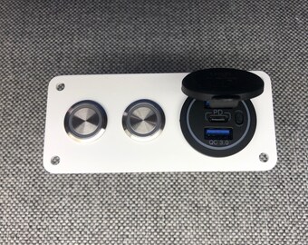 Outlet Plate Adapter 12 Volt DC USB Cig Plug Wall Jack - Etsy