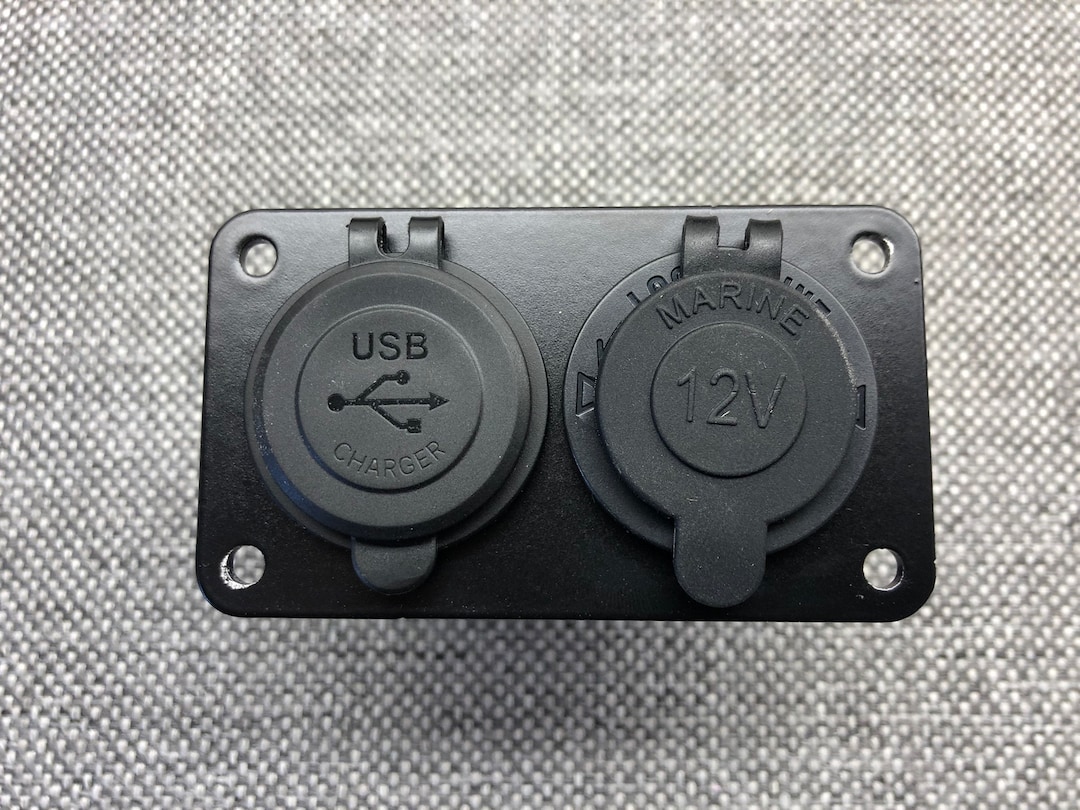 Outlet Panel- Dual USB/CIG Plug, 12 Volt - Etsy