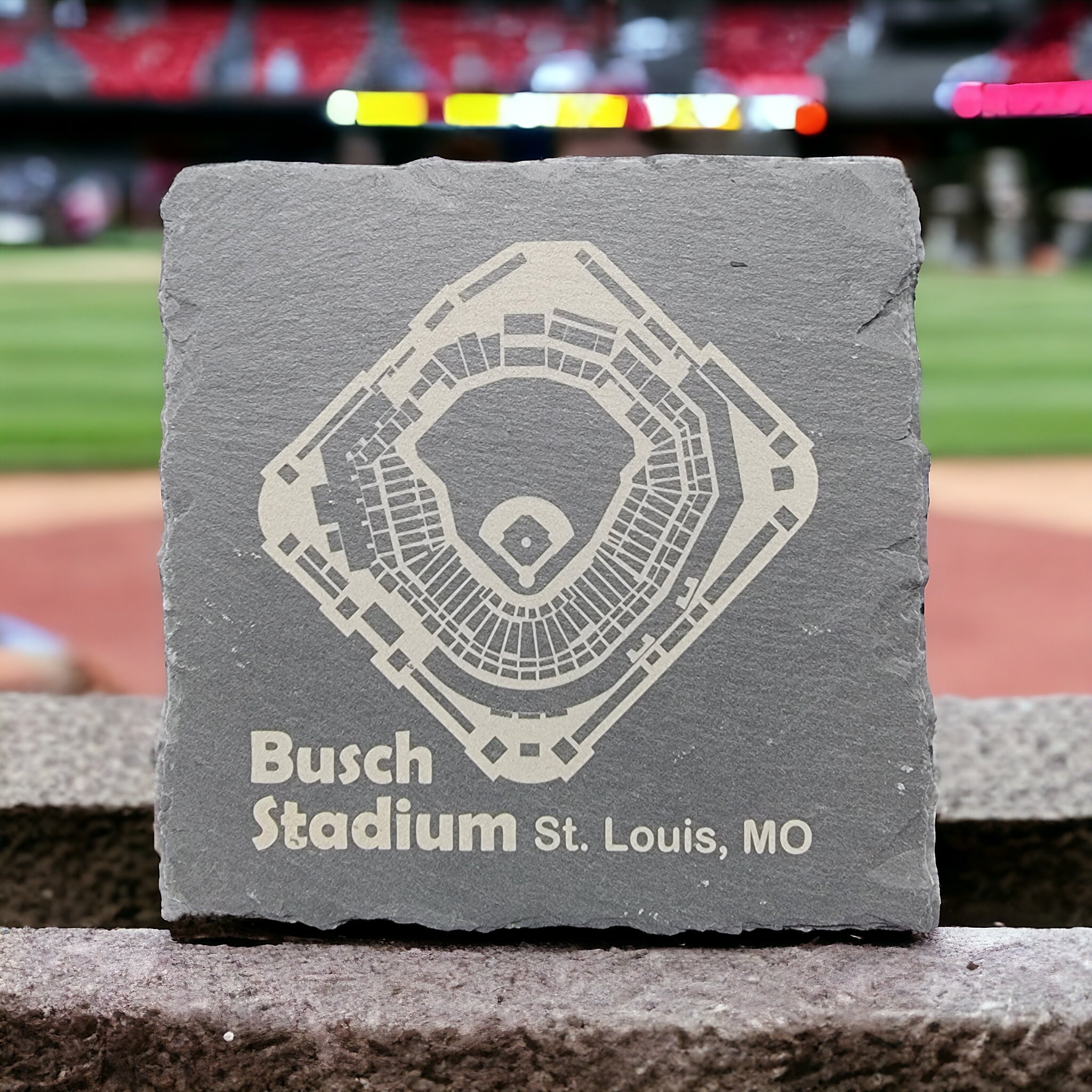 MLB Stadiums Laser Engraved Slate Coasters- Individual Coasters- Any ...